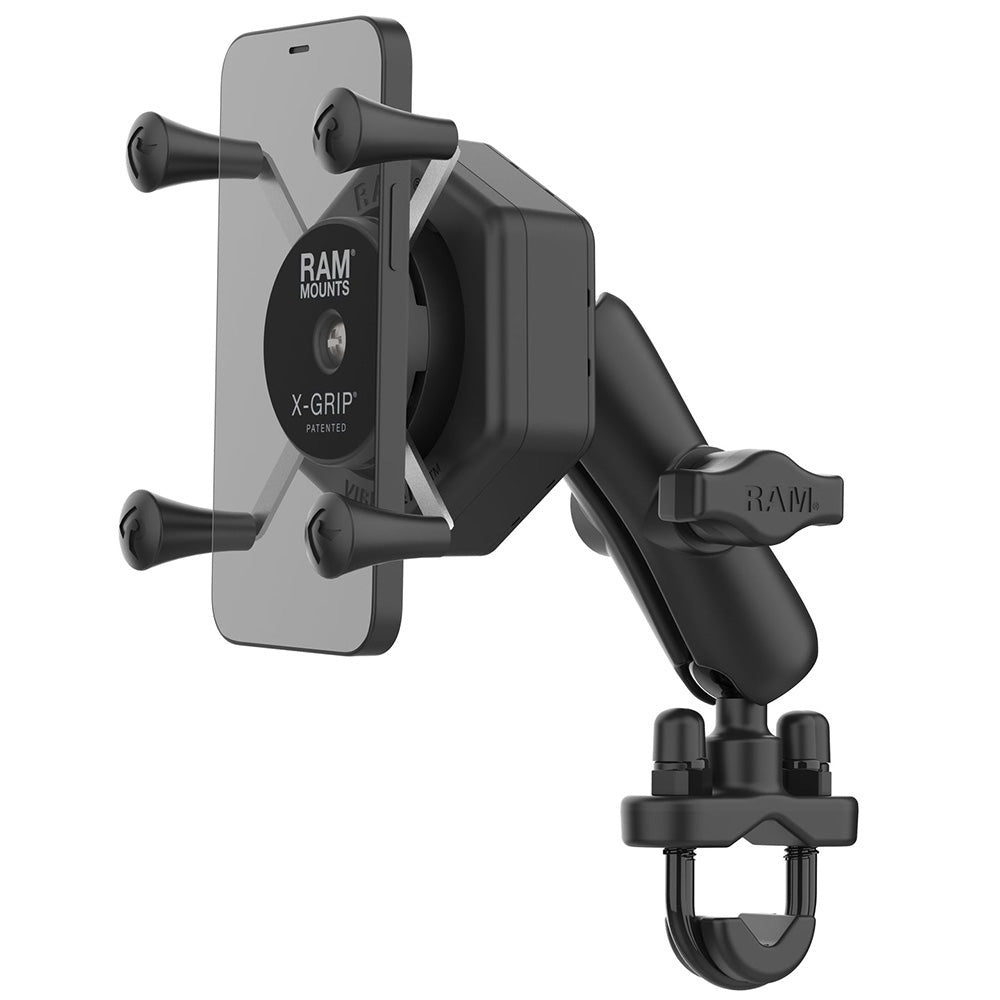 RAM Mount RAM XGrip Phone Mount wVibeSafe UBolt Base Medium ...