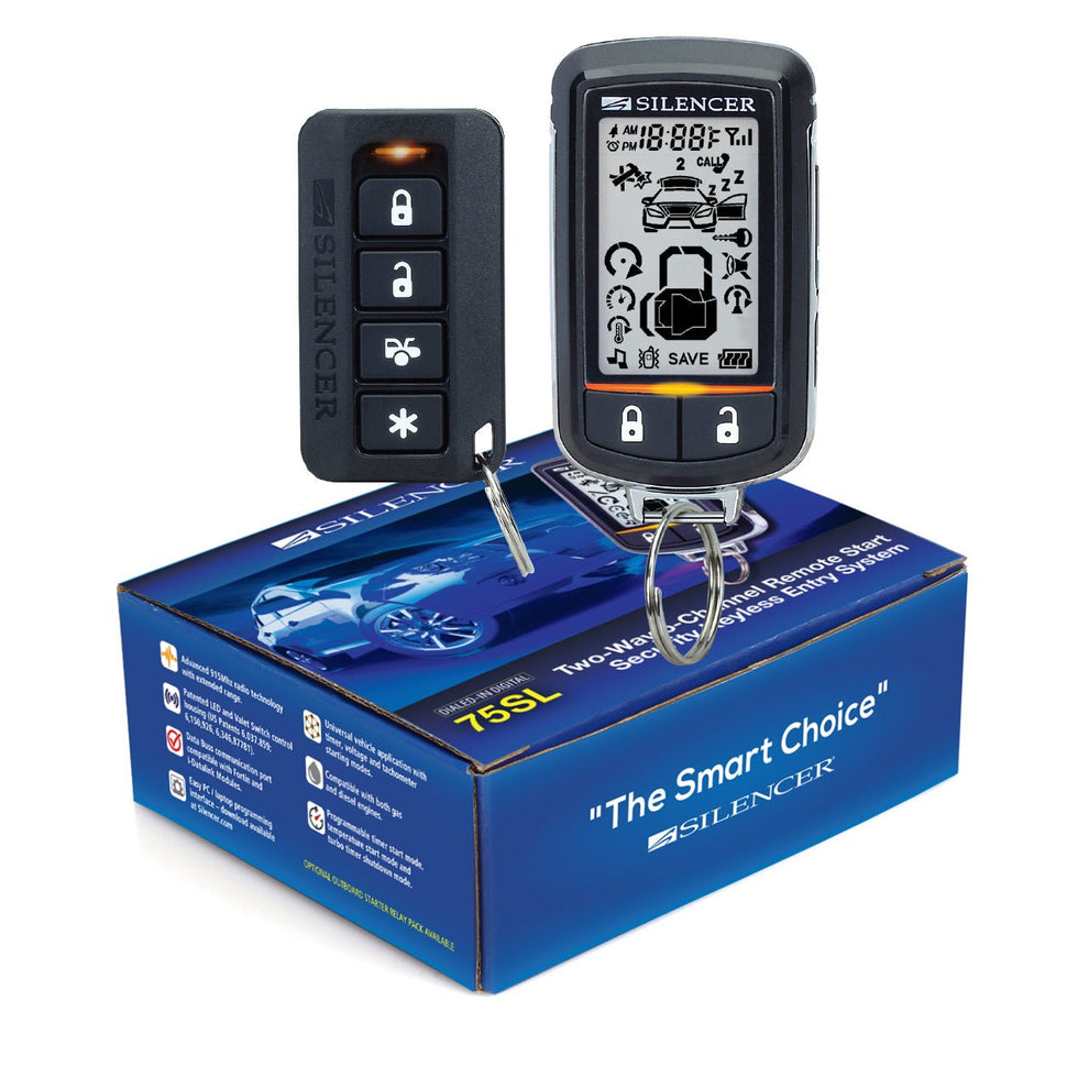 Silencer 75SL | Two-Way Paging Remote Starter with Full Security and K ...